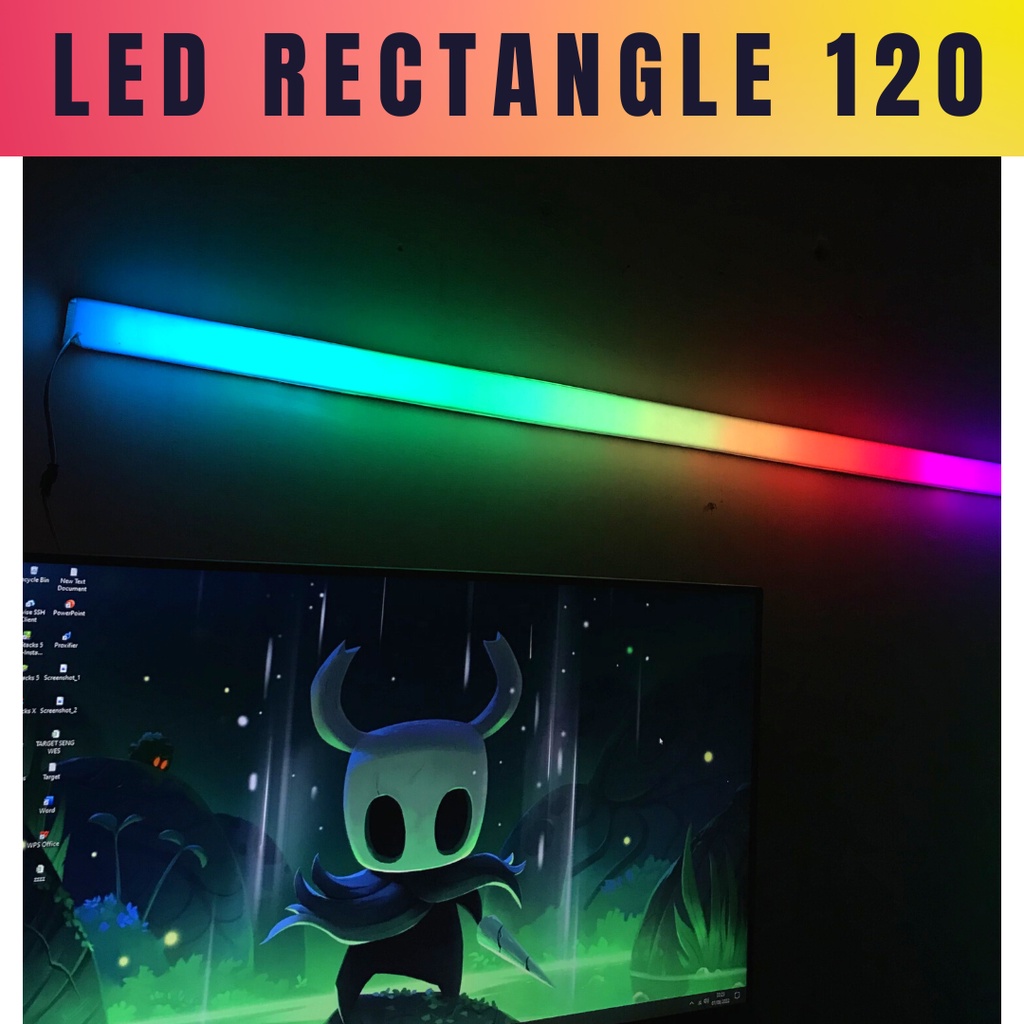 Jual LED Gaming Room RECTANGLE 120CM / Lampu Dekorasi Kamar | Shopee ...