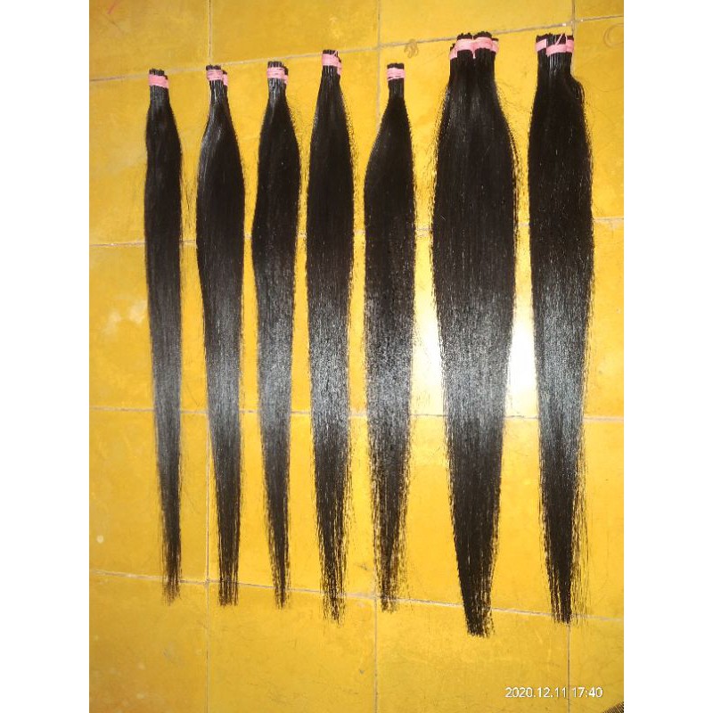 Jual Hair extension / rambut sambung 70cm - 75cm / 20 helai 100% human ...
