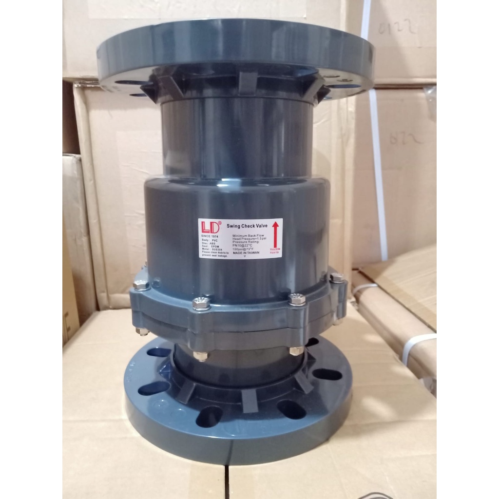 Jual Swing check valve PVC model flange ukuran 3" (inchi) | Shopee ...