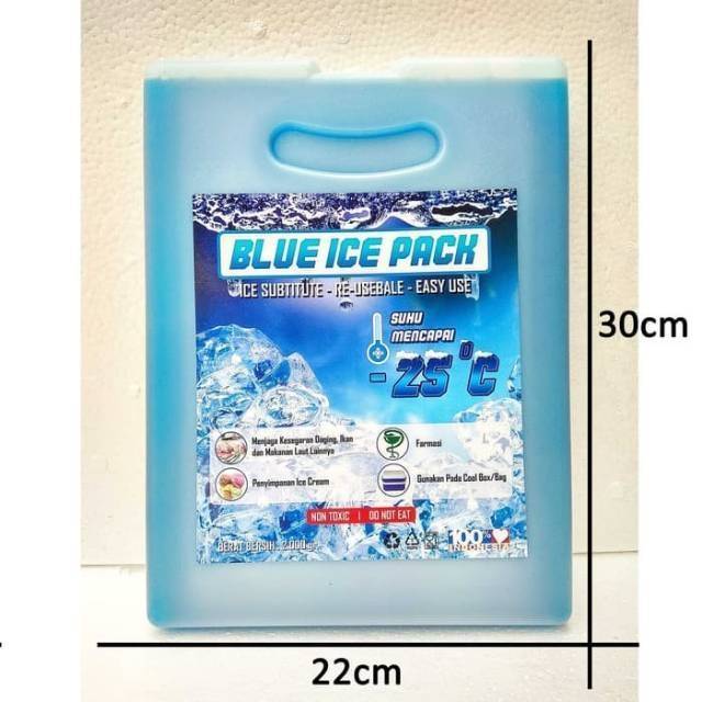 Jual Icepack Besar Coolpack Blue Ice Pack Jumbo 30x22x3 cm | Shopee ...