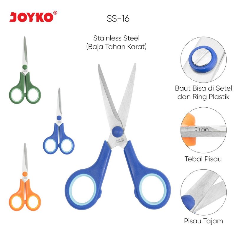 Jual Gunting Scissors Joyko SS-16 | Shopee Indonesia