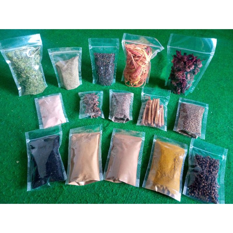 Jual PAKET JSR REMPAH RIMPANG 15 MACAM free kaldu jamur merang | Shopee ...