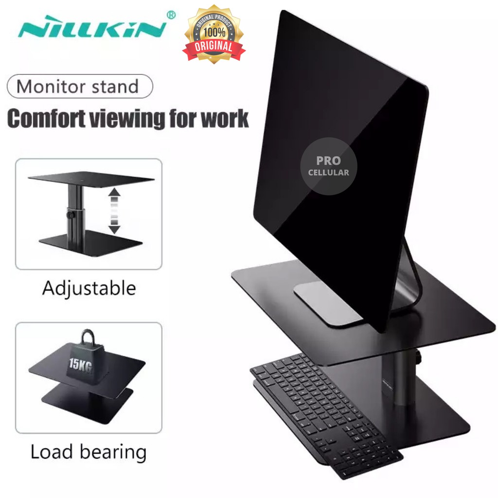 Jual Nillkin HighDesk N6 Adjustable Monitor Stand PC Meja Alas Komputer ...