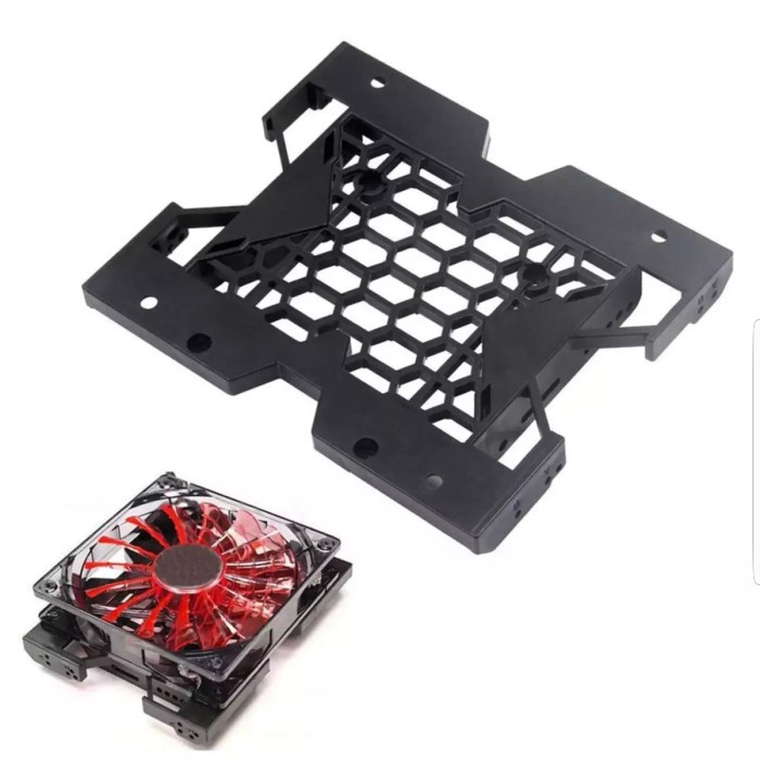 Jual HDD SSD cooling bracket docking case cage fan 5.25 to 2.5 and 3.5 ...