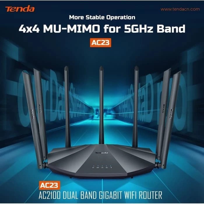 Jual Tenda AC23 AC2100 Dual Band Gigabit WiFi Router | Shopee Indonesia