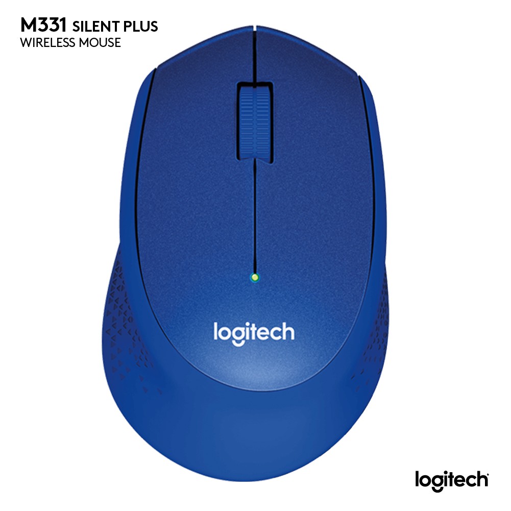 Jual Logitech Wireless Mouse M331 Blue Silent - Mouse Wireless M 331 ...