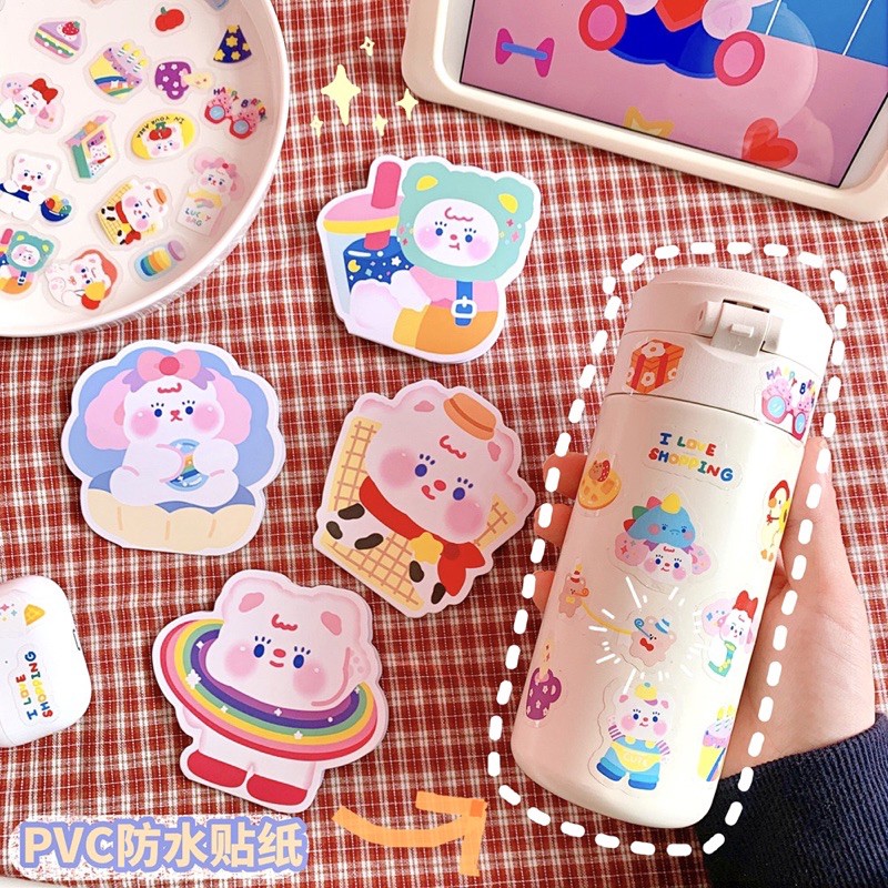 Jual White bear sticker pack ( Sticker deco Sticker bujo Sticker ...