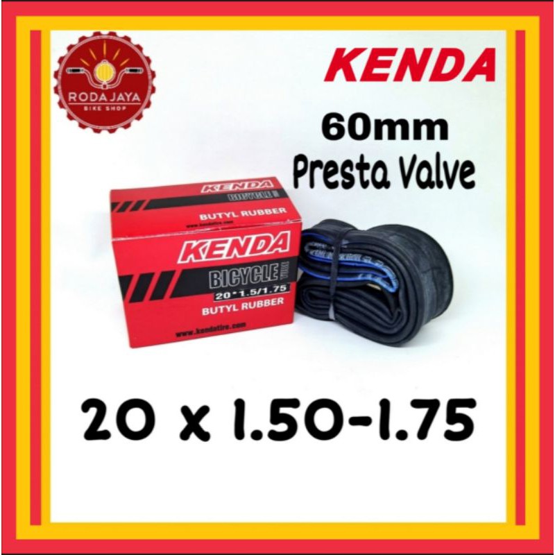 Jual Ban Dalam Sepeda Kenda 20 x 1.50/1.75 FV 60mm | Shopee Indonesia