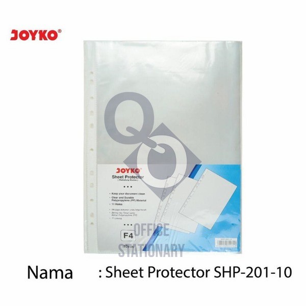 Jual Joyko PP Pocket Sheet Protector Plastik Binder Ordner F4 / A4 Isi ...