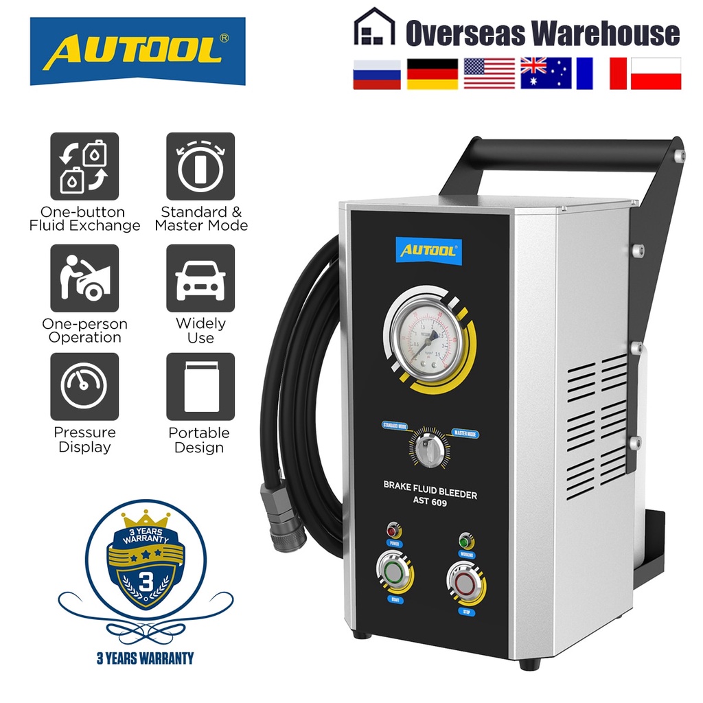 Jual PREORDER AUTOOL AST609 Car Pulsating Brake Oil Changer Single Clutch Slave Cylinders Brake ...