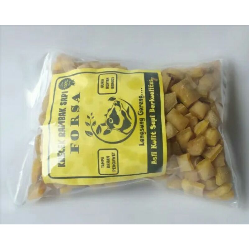 Jual Snack Sehat - Rambak Kulit Sapi Premium - 500g Gratis | Shopee ...