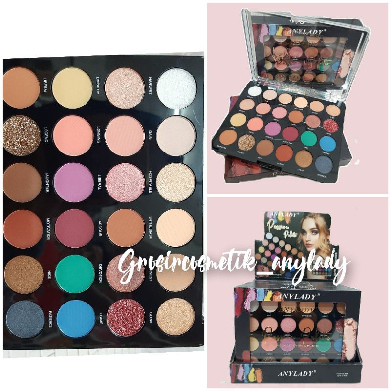 Jual PROMO!!!EYESHADOW ANYLADY PALLETE 24 COLOR NO.826/FABULOUS PALLETE ...
