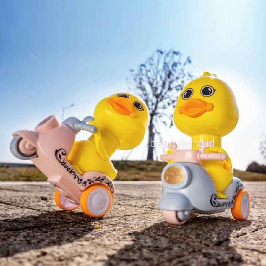 Jual Mainan Anak Bebek Sepeda Motor Vespa Tinggal Tekan dan Meluncur ...