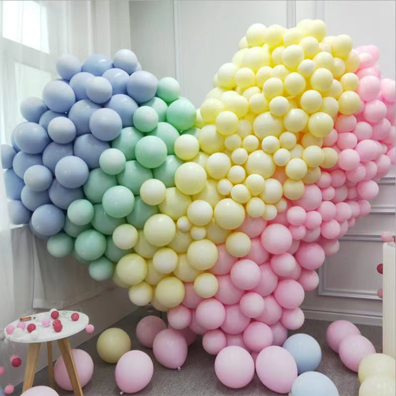 Jual Balon macaron menebal balon lateks 10 inci pesta ulang tahun balon ...
