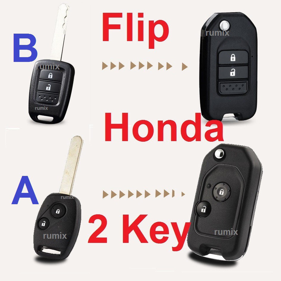 Jual HONDA CASING COVER CASE KUNCI LIPAT FLIP KEY JAZZ BRIO MOBILIO ...