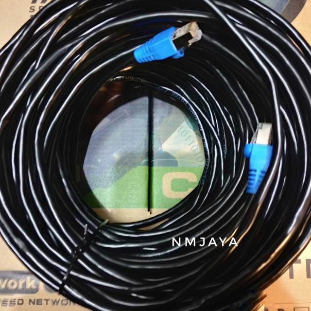 Jual Kabel Lan Outdoor 40 meter FTP Cat5e Siap Pakai sudah dicrimping ...