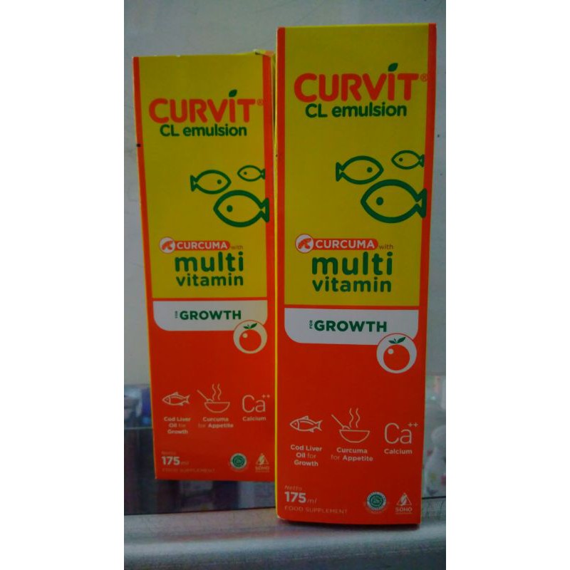 Jual Curvit CL Emulsion sirup 175 ml Rasa jeruk | Shopee Indonesia