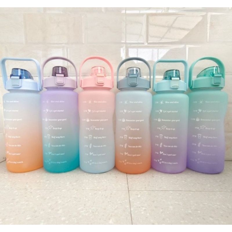 Jual Botol viral 2 liter l botol gradation l botol kekinian viral ...