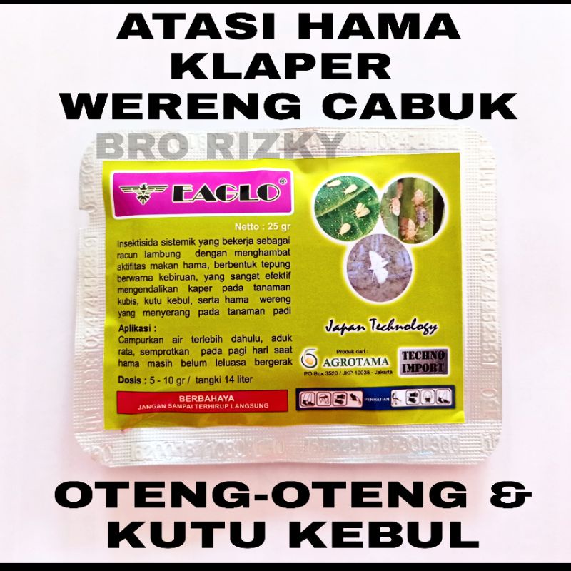 Jual INSEKTISIDA PEMBASMI HAMA CABUK - KUTU KEBUL - KLAPER - WERENG ...