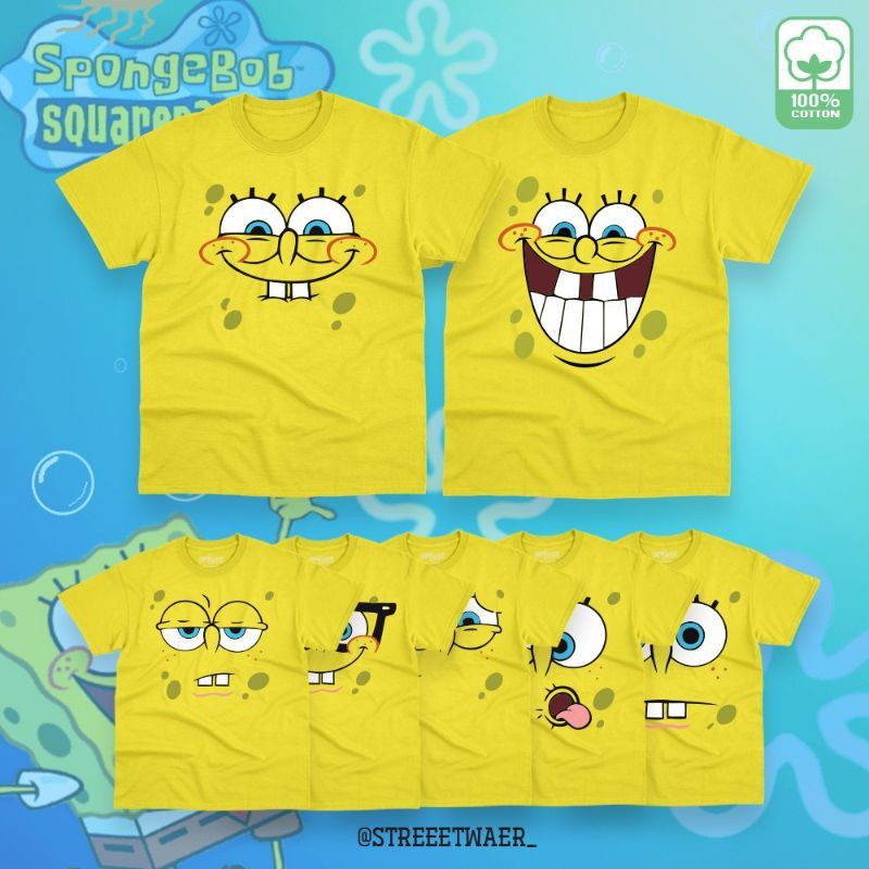 Jual kaos SpongeBob baju anak spongebob Square Pants | Shopee Indonesia