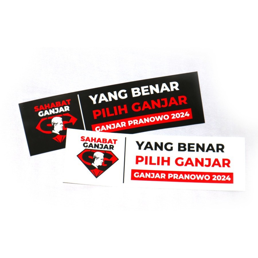Jual Stiker Sahabat Ganjar - Putih | Shopee Indonesia