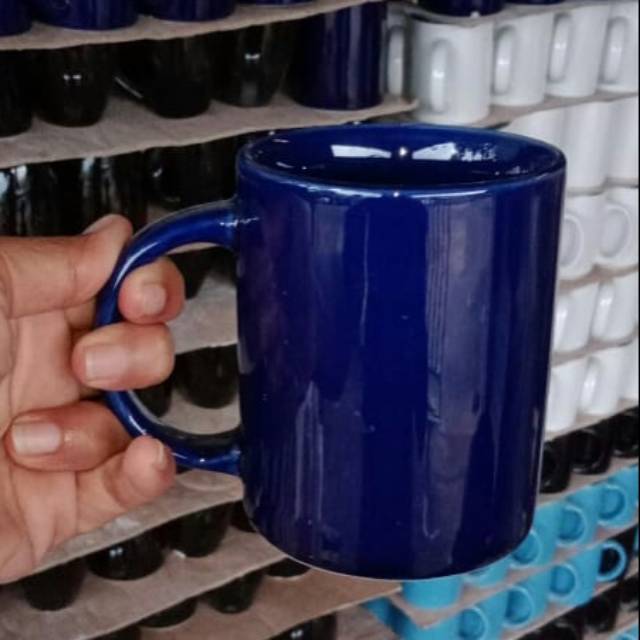 Jual mug coating warna polos/mug keramik/gelas murah | Shopee Indonesia