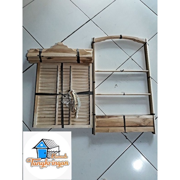 Jual Sangkar burung replika diamond kaki kosan mentah Tiang Kayu ...