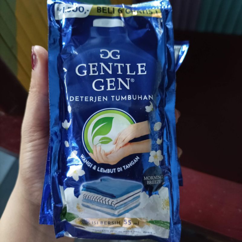 Jual GENTLE GEN Detergen Cair Sachet 55ml / Sabun Cuci Pakaian | Shopee ...