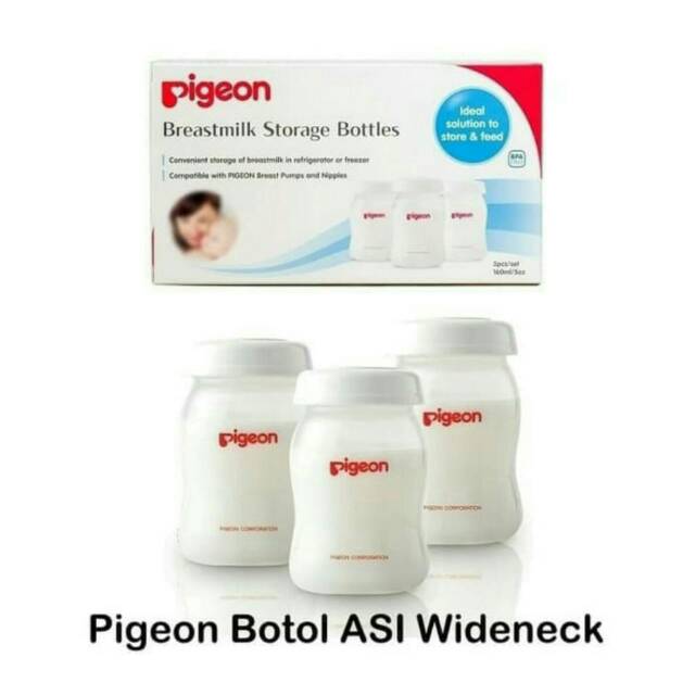 Jual Pigeon wideneck breastmilk storage bottle ( Botol ASI) 160 ml | Shopee Indonesia