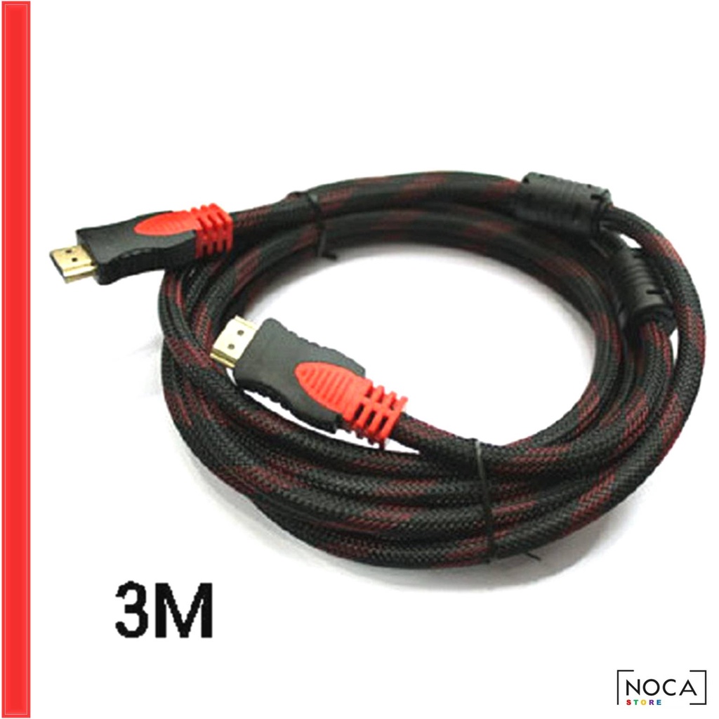 Jual Kabel HDMI To HDMI Panjang 3M Serat Jaring High Speed 3 Meter ...