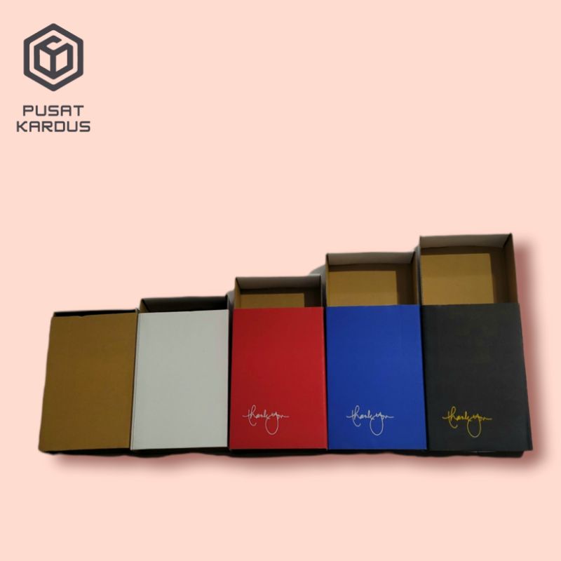 Jual Slide Box 22x15x5 cm Custom Box Packaging Hampers Baju I Kotak ...
