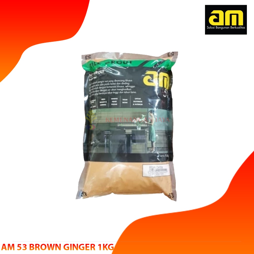Jual SEMEN NAT AM 53 BROWN GINGER PENGISI NAT 1KG | Shopee Indonesia