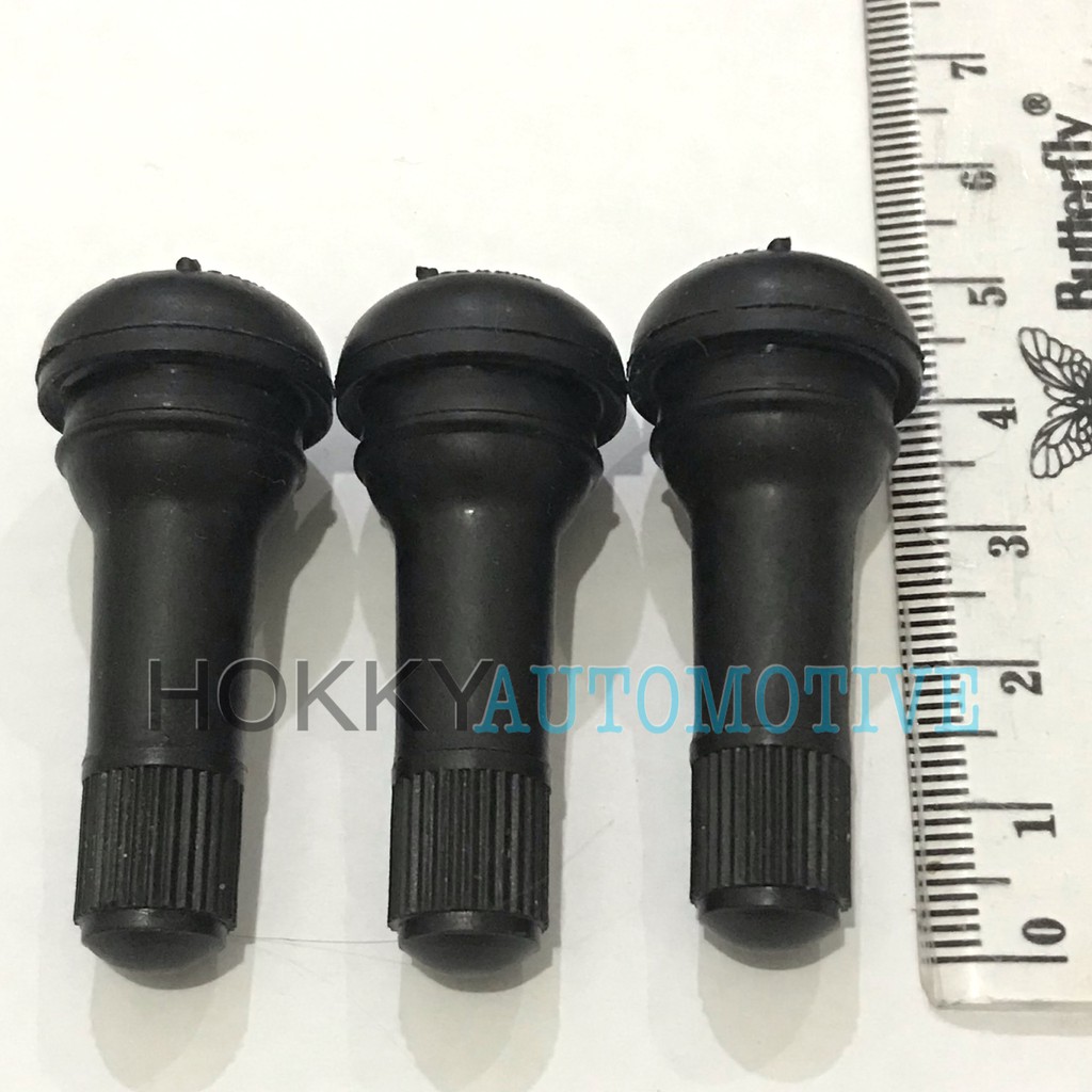 Jual pentil karet tubeless mobil dan motor TR413 panjang 4,5cm / pentil tubeless karet panjang ...