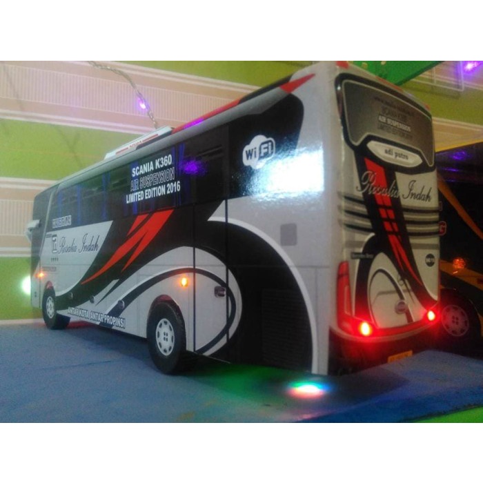 Jual MINIATUR BUS BIS ROSALIA INDAH FULL LAMPU | Shopee Indonesia