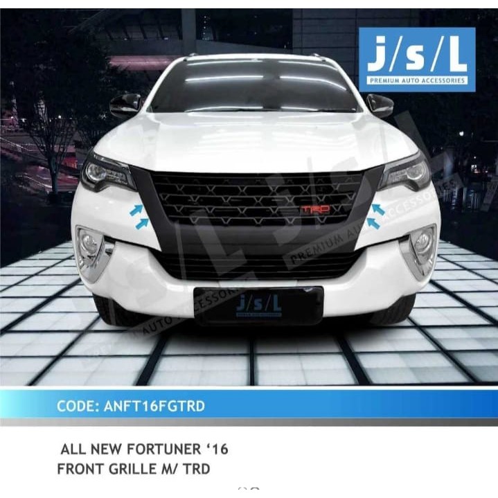 Jual Grill Depan All New Fortuner Model TRD Black Front Grille TRD JSL ...