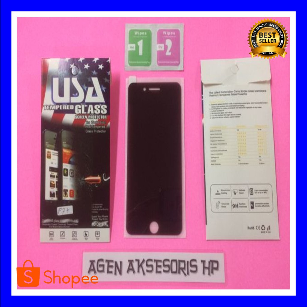 Jual Tempered Glass Tempered Glass ANTI SPY iPhone 7 Plus 7P 7+ 5.5" Anti Gores PRIVACY GROSIR ...