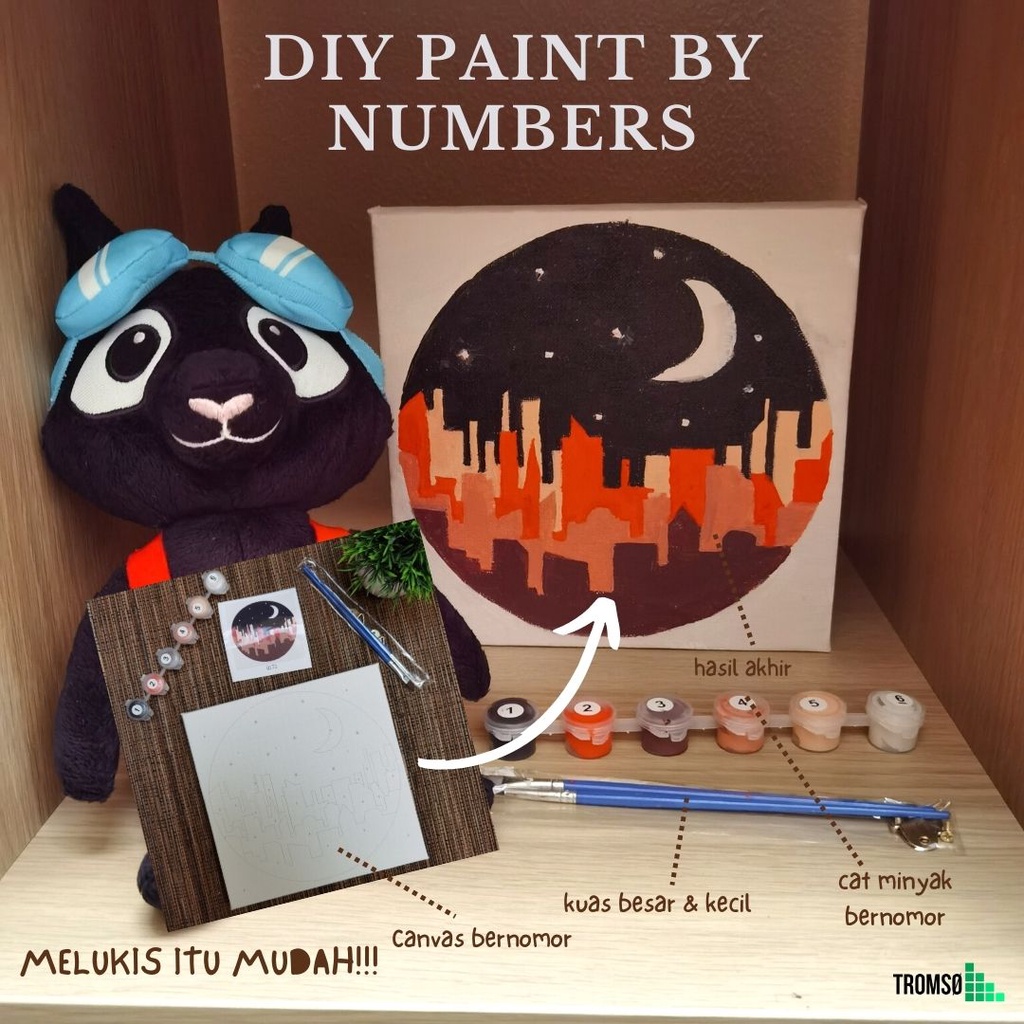 Jual Tromso DIY Paint by Number KIT 20 X 20 (Painting by Number) varian ...