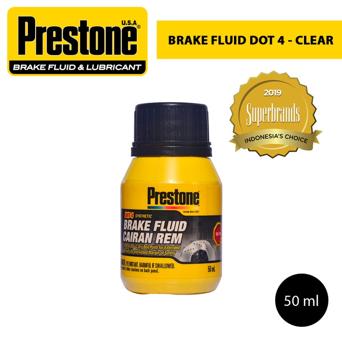 Jual Brake Fluid PRESTONE Dot 4 DOT4 Oli Minyak Rem Semua Motor isi 50 ...