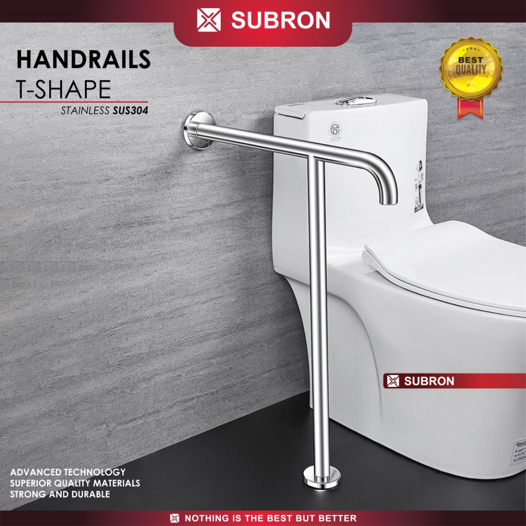 Jual SUBRON SUS304 Handrails Medical Safety Pipa T Pegangan Orang Tua ...