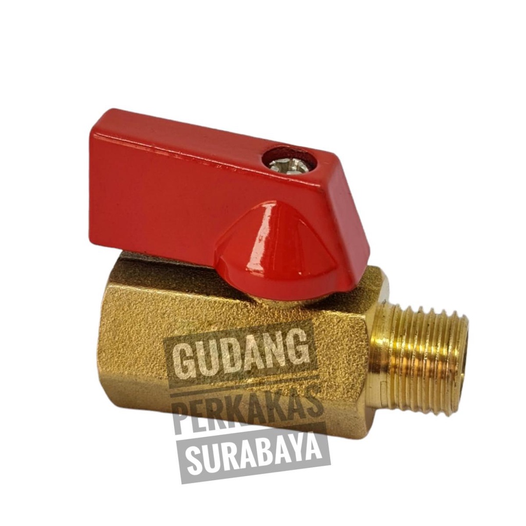 Jual STOP KRAN FEMALE x MALE HEAVY DUTY MINI BALL VALVE STOP KRAN KOMPRESOR FULL KUNINGAN ...