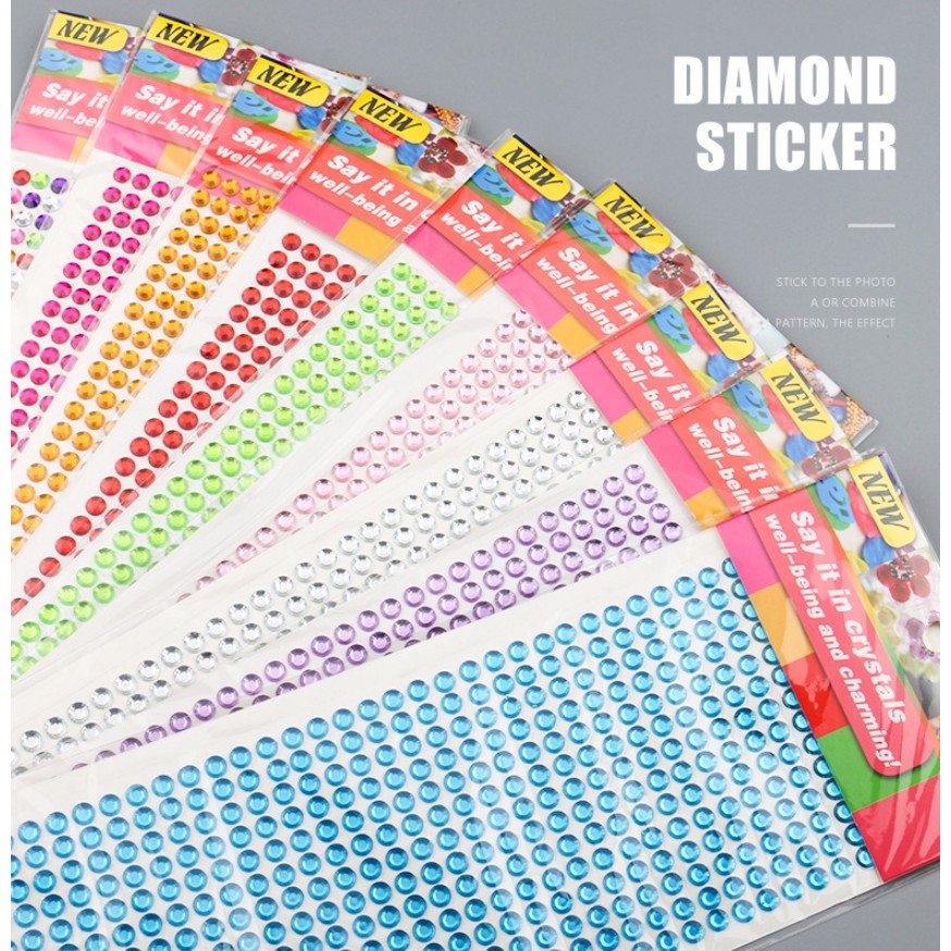 Jual TYB M07 Stiker Manik-manik Stiker Diamond Stiker DIY Sticker ...