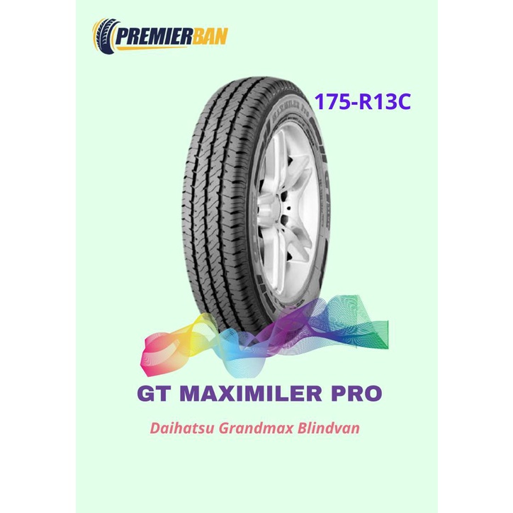 Jual BAN MOBIL GRANDMAX BLINDVAN 175-R13C GT RADIAL MAXMILER PRO ...