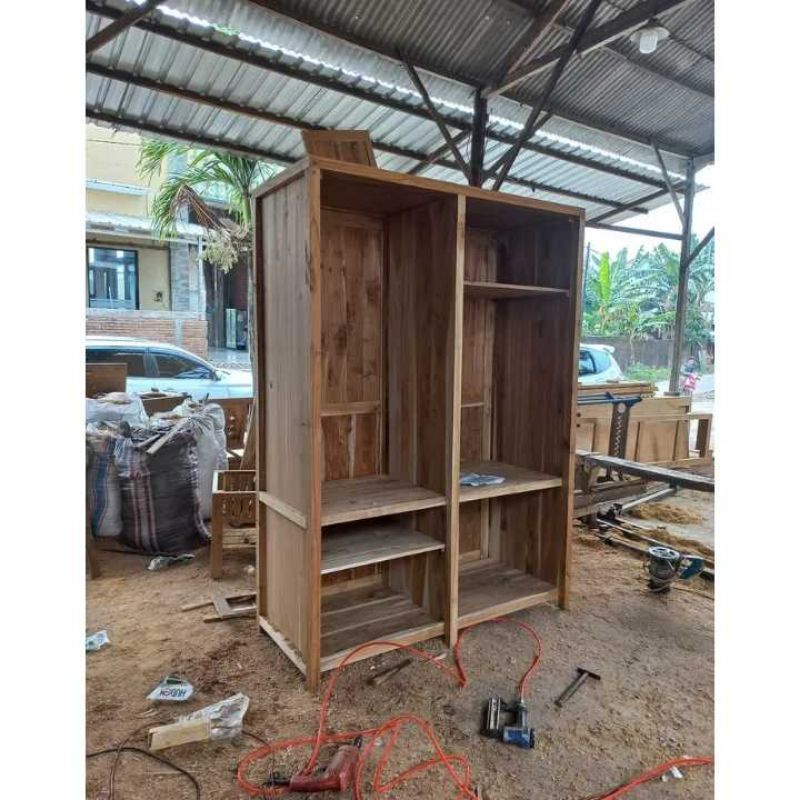 Jual wardrobe almari jati custom interior jepara | Shopee Indonesia
