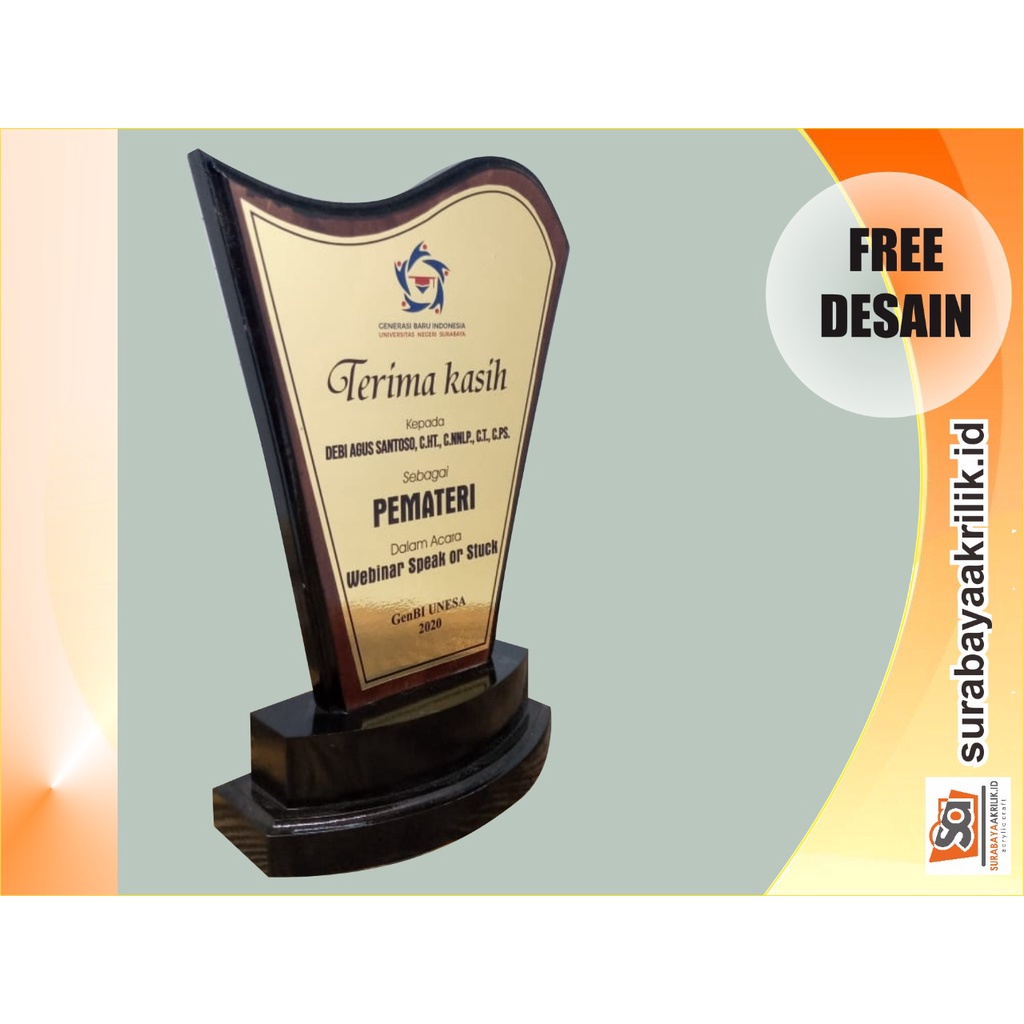 Jual Cinderamata Penghargaan PKL, KKN dll | Shopee Indonesia