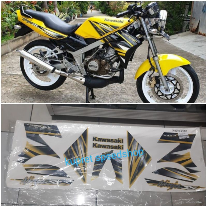 Jual striping/stiker ninja ss kuning original kawasaki | Shopee Indonesia