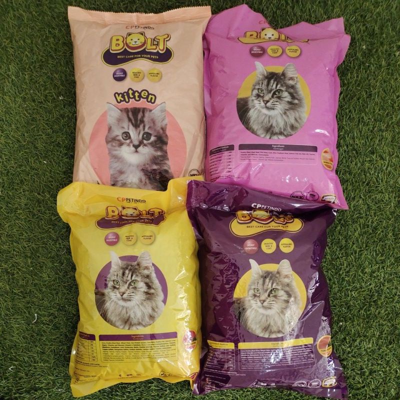 Jual BOLT CAT 800gr Repack Catfood adult | Shopee Indonesia