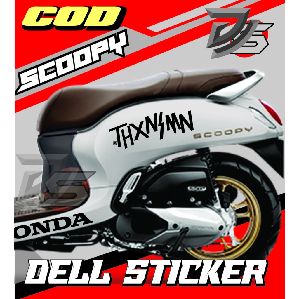 Jual Stiker Scoopy THXNSMN Sticker Striping Scoopy Cutting Sticker Dell ...