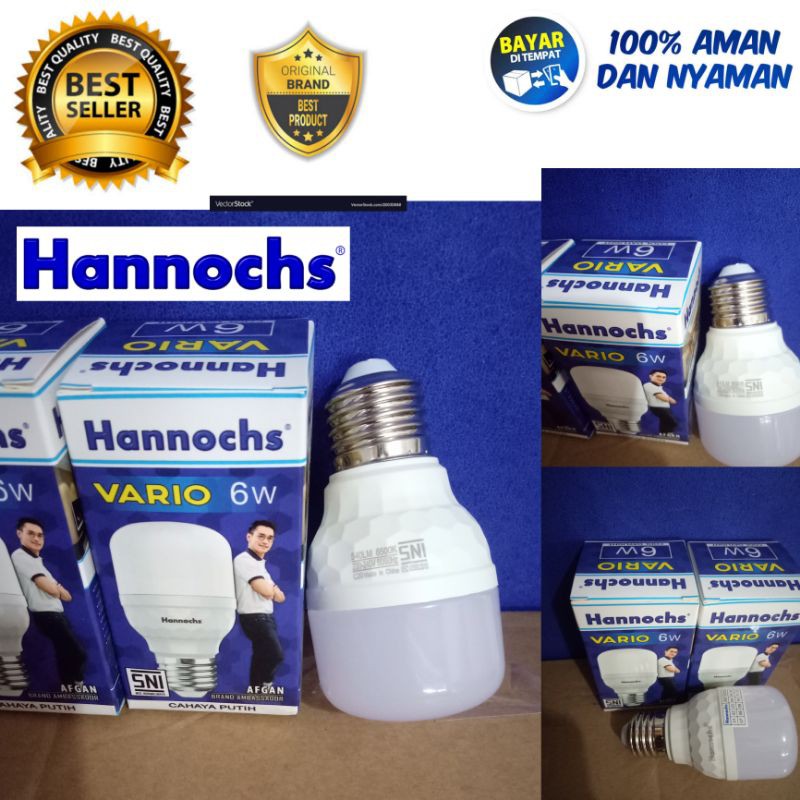 Jual Lampu LED Hannochs 6 Watt VARIO CAHAYA PUTIHLampu LED / Bohlam LED ...