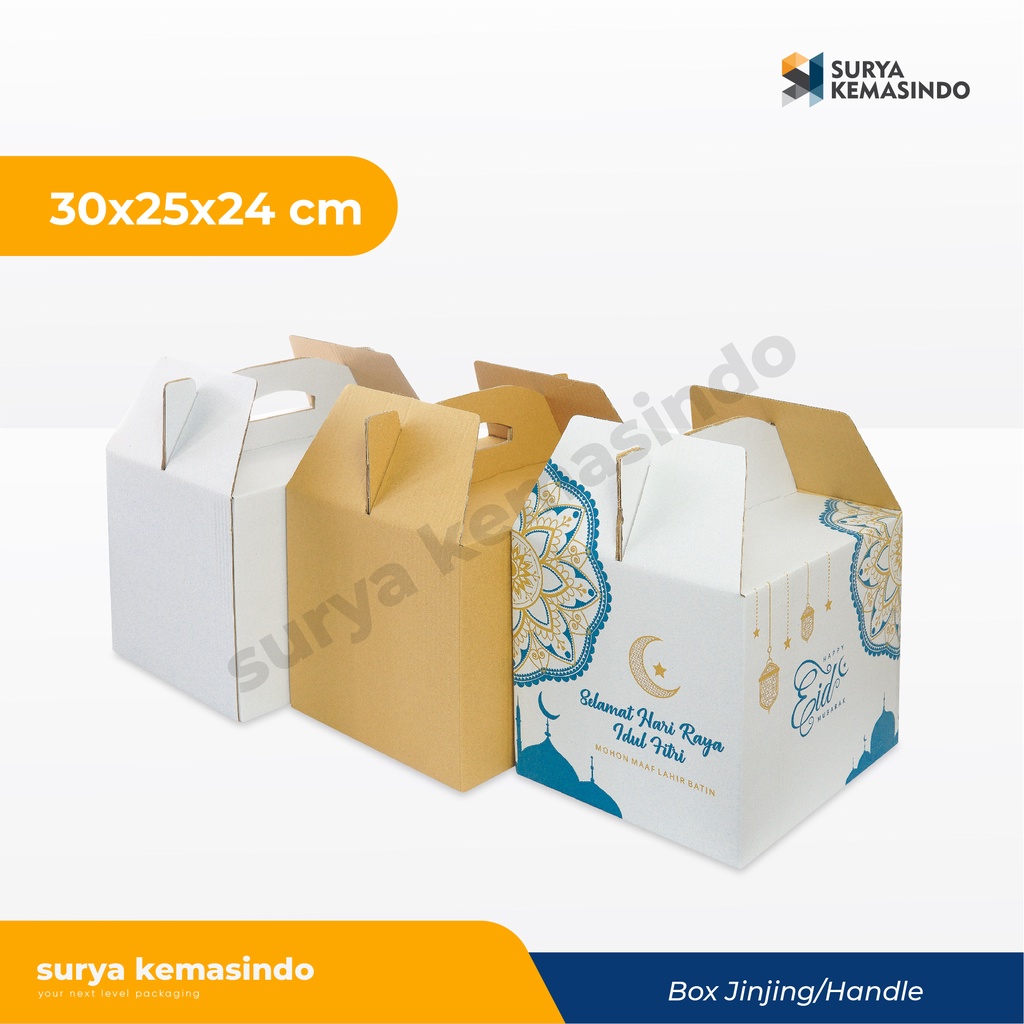 Jual Box 30x25x24 (Jinjing) Box Parcel/boxhandle/Kardus/Parcel jinjing ...