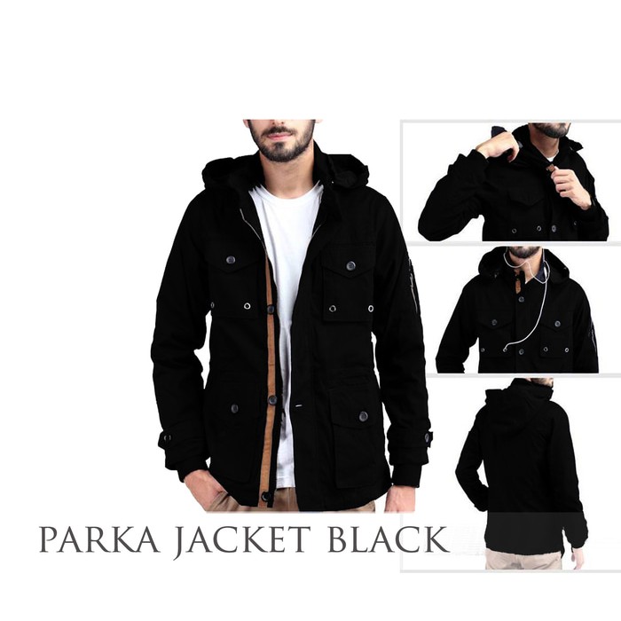 Jual Jfashion Men's Basic Parka Jacket | Shopee Indonesia
